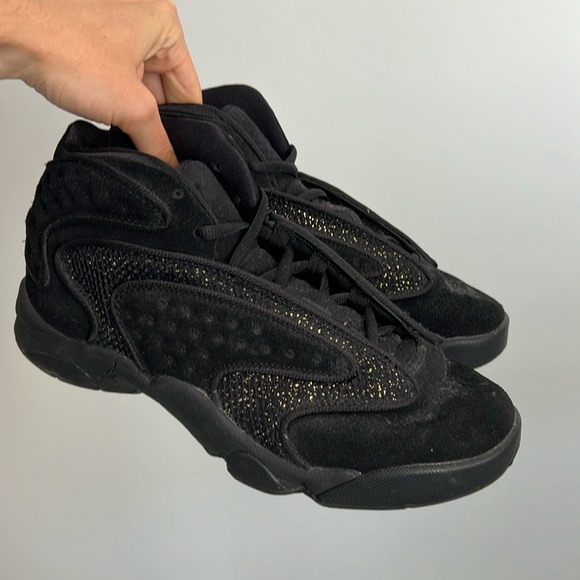 Nike | Shoes | Worn Twice Nike Air Jordan Og Black And Metallic Gold ...